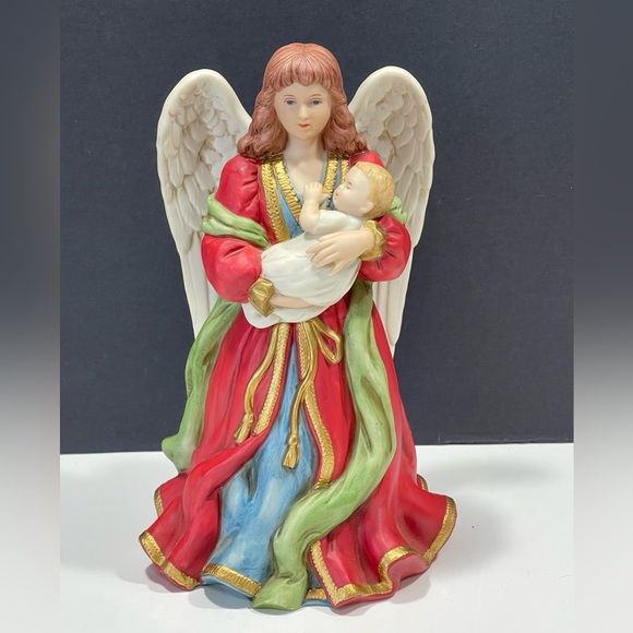 Homco | Accents | Vtg Homco Nativity Guardian Angel And Baby Jesus T4 ...